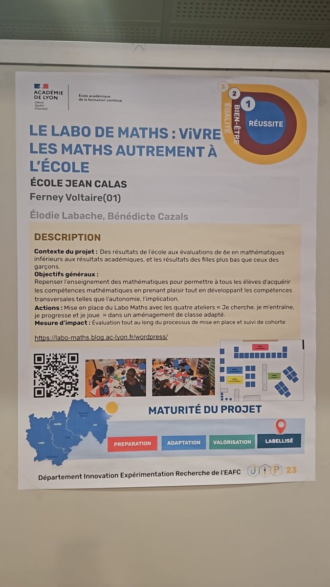 Le Labo Maths projet lauréat national de la JNI 2023 – LABO MATHS